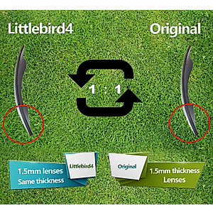 Littlebird4 1.5mm Black Polarized Replacement Lenses for Oakley Oil Rig Sunglasses