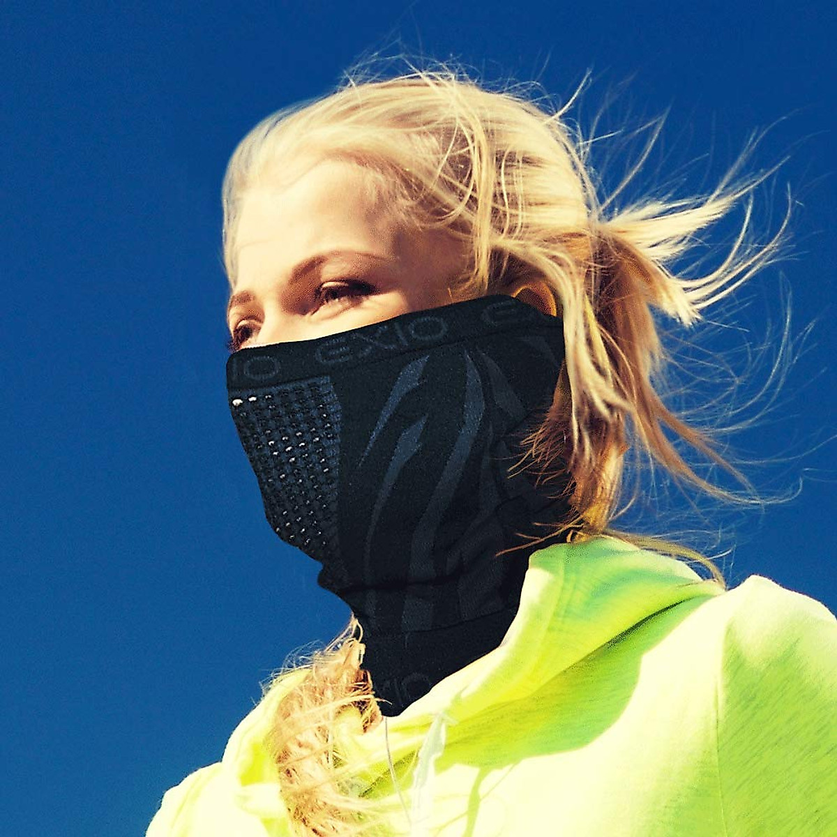 EXIO Winter Neck Warmer Gaiter/Balaclava (1Pack or 2Pack) - Windproof Face Mask for Ski, Snowboard