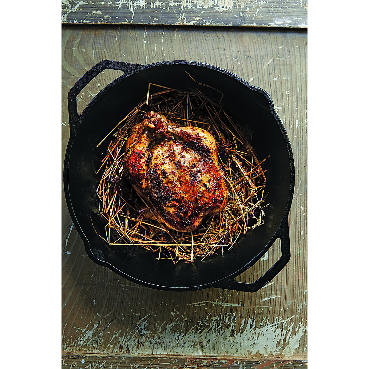 Lodge 17-Inch Cast Iron Skillet + 12-Inch Cast Iron Skillet