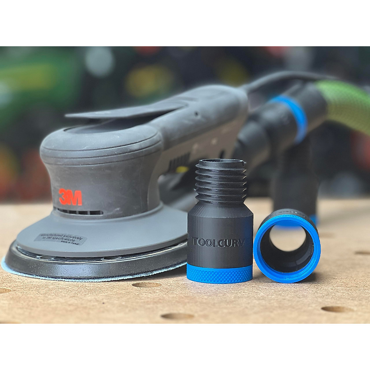 ToolCurve's Hose Adapter Compatible with Festool 27mm Hose to 3m Xtract Sander