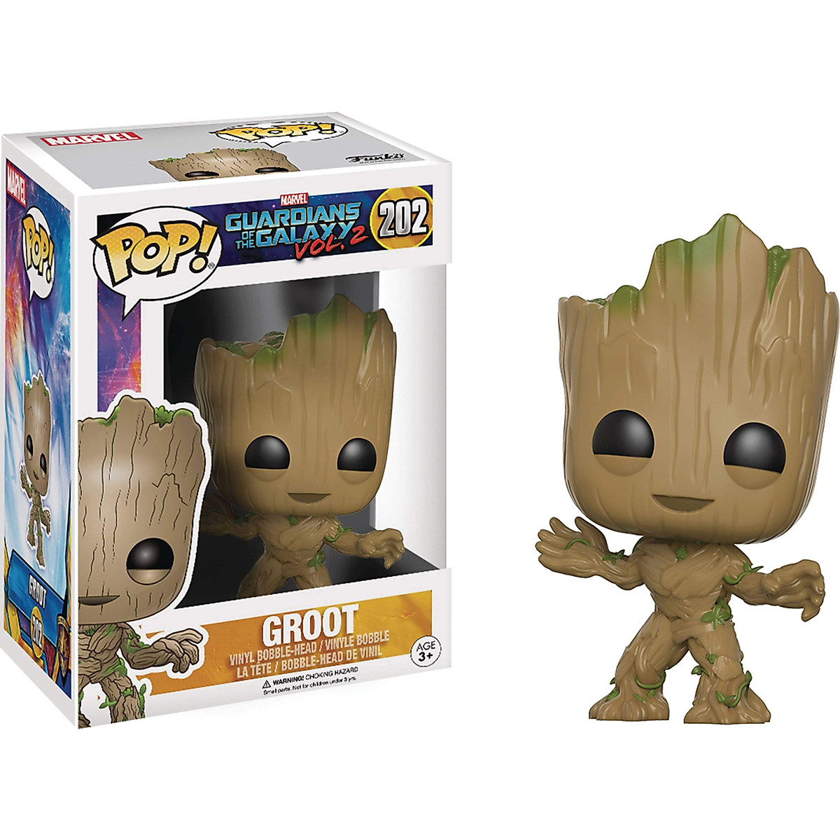 Marvel: Guardians of The Galaxy Vol. 2 - Toddler Groot Funko Pop! Vinyl Figure (Bundled with Compatible Pop Box Protector Case), Multicolor, 3.75 inches