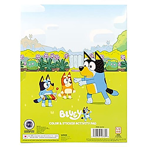 Bluey Coloring & Activity & Sticker Book, Great for at-Home Kids Activities, Perfect Road Trip & Travel Activity Kit, Screen-Free Fun Coloring Book for Ages 3, 4, 5, 6