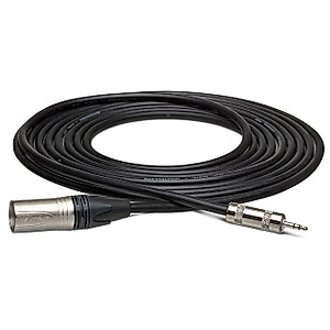 Hosa MMX-001.5 Camcorder Microphone Cable, Hosa 3.5 mm TRS to Neutrik XLR3M, 1.5 ft