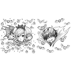 Pop Manga Cute and Creepy Coloring Book