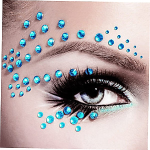 TEHAUX 2 Sheets Rhinestones Stickers Crystal Decor Gem Stickers Kid Stickers Crystals Decor Kids Decor Jewel Stickers Phone Stickers Rhinestone Stickers Gems Stickers Child Acrylic Crafts