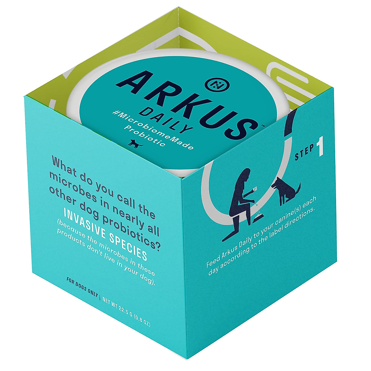 ARKUS Daily Dog Probiotic, The Only Product Made with Microbes That are Natural to The Gut of Healthy Dogs, Supports Better Digestion, Gut Health, and Immune System, Maintains a Healthy Microbiome