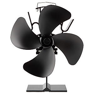 Home-Complete Stove Fan- Heat Powered Fan for Wood Burning Stoves or Fireplaces-Quiet and Low Maintenance, Disperses Warm Air Through House