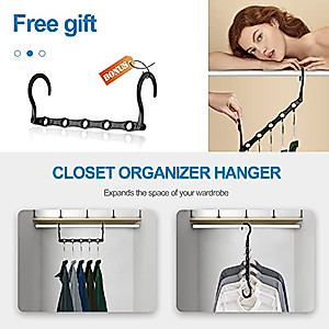 Specilite Velvet Hangers 30 Pack, Ivory Clothes Hangers Non Slip and No Shedding with 360° Swivel Hook, Ultra Thin and Space Saving Felt Hangers by Sturdy ABS Plastic, for Suits, Shirts, Coats