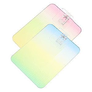 EXCEART Rubber Cutting Board 6 Pcs Plate Clamp Exam Paper Clips File Clipboards Document Holder Business Office Plastic Test Paper Holder Office Supplies Clipboards Clipboard for Office