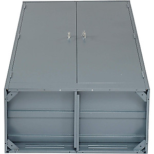 Global Industrial Assembled Storage Cabinet, 48x24x78, Gray