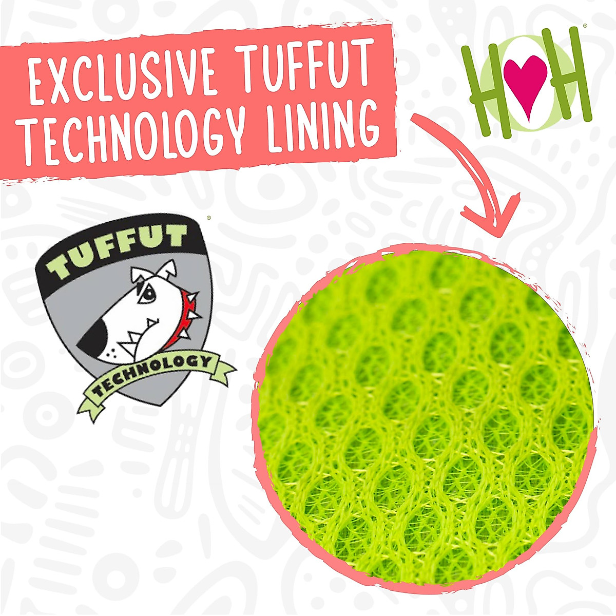 HuggleHounds Knottie Plush Dog Toy - Dog Stuffed Animal Toy, Puppy Toys, Squeaky Dog Toy for Small, Medium & Large Dogs, Durable Plush to Keep Busy, Officially Licensed - LSU Mike The Tiger, Large