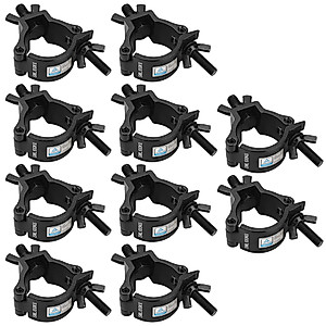 GBGS Lighting Truss DJ Light Clamps 2 Inch O Clamp Aluminum Alloy 220 LBs for OD 2 Inches(50.8mm) Pipe, TUV Certificated(ID:1111246880), 10 Pack