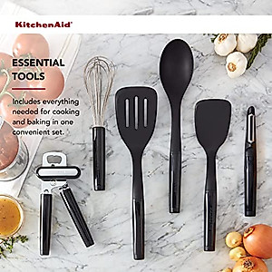 KitchenAid Universal Tool and Gadget Set, 6 Piece, Black