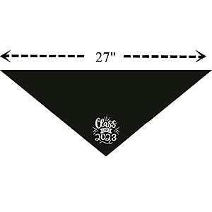 Dog Graduation Bandana 2 Pack, My Mom Graduated Dog Bandana and Class of 2023 Dog Scarf for Small Medium Large Dogs