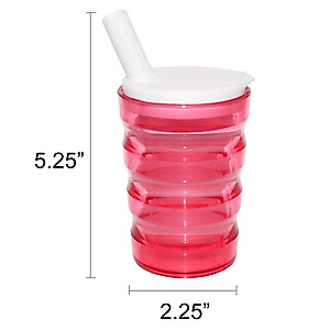 Rehabilitation Advantage Long Spout Feeding Cup Red