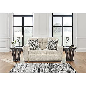 Signature Design by Ashley Lonoke Contemporary Loveseat for Living Room, Beige
