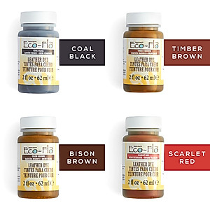 Tandy Leather Eco-Flo Leather Dye Pack 2650-05 Plus E-Book