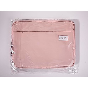MoKo 12.9 Inch Tablet Sleeve Bag, Protective Bag with Two Compartments Fits iPad Pro 12.9 M2 2022/2021/2020/2018,Surface Laptop Go 12.4",Galaxy Tab S8+ 12.4", Pink