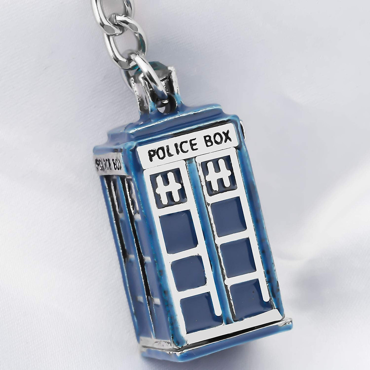 AKTAP Movie TV Series Keychain Police Box Charm Jewelry Gift Inspired Keychain Gifts For Movie Fans