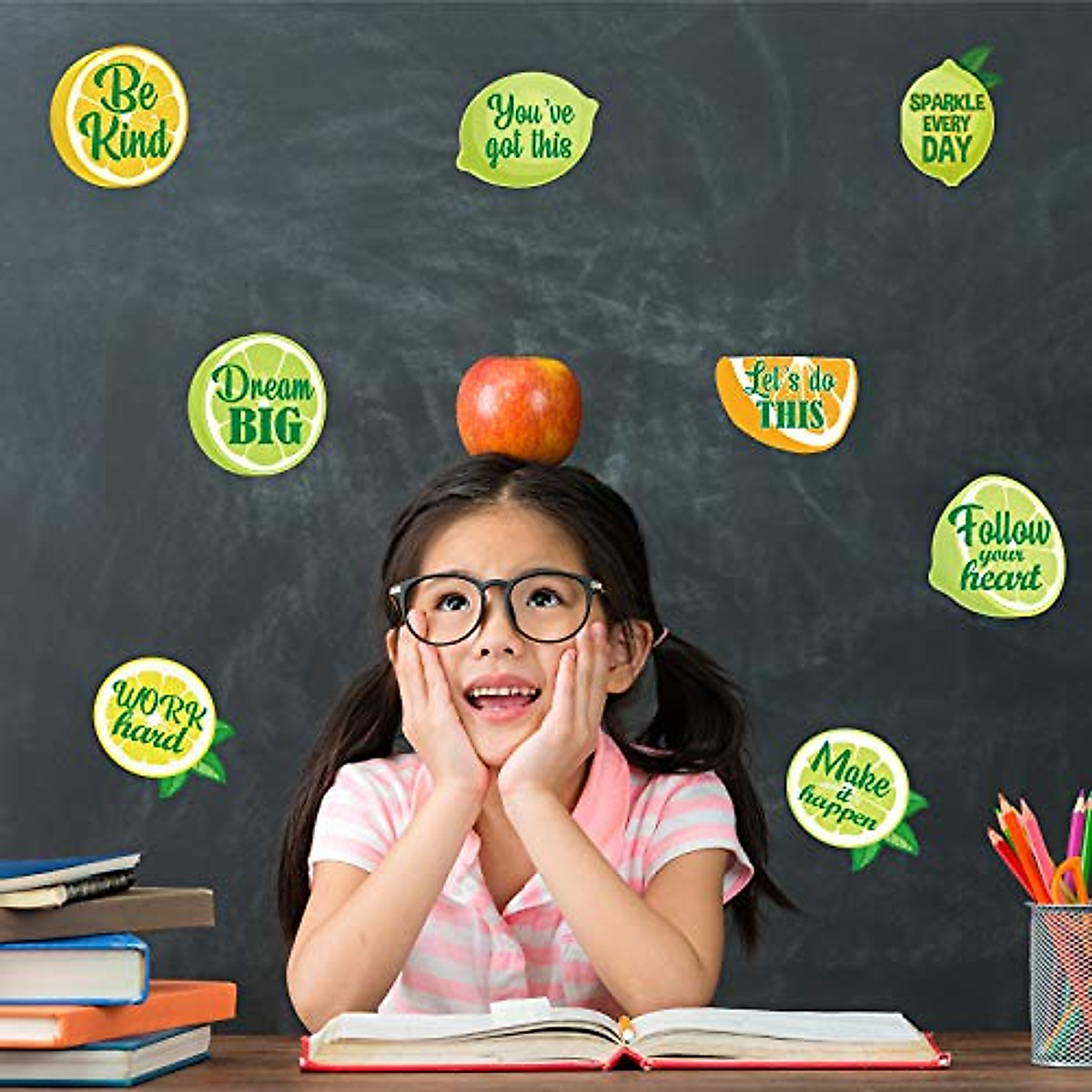 64 Pieces Lemon Cutouts School Bulletin Board Lemon Motivational ...