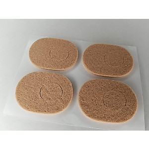 Aetna Foot Products Flesh Felt Bunion Shields, (40 Pack) ⅛ in. Adhesive Oval Cushions, Medical Bandage for Foot Pain Relief, Bunions, Callus and Corns