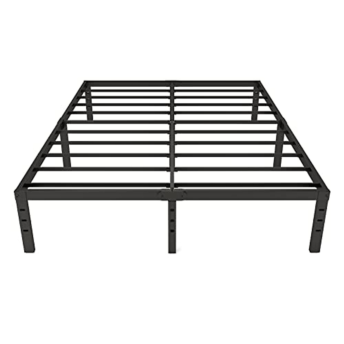 DURISO California King Size Bed Frame 14 Inch Tall California King Platform Heavy Duty Sturdy Metal Steel Max 3500lbs Easy to Assemble No Spring Box Needed No Noise Black