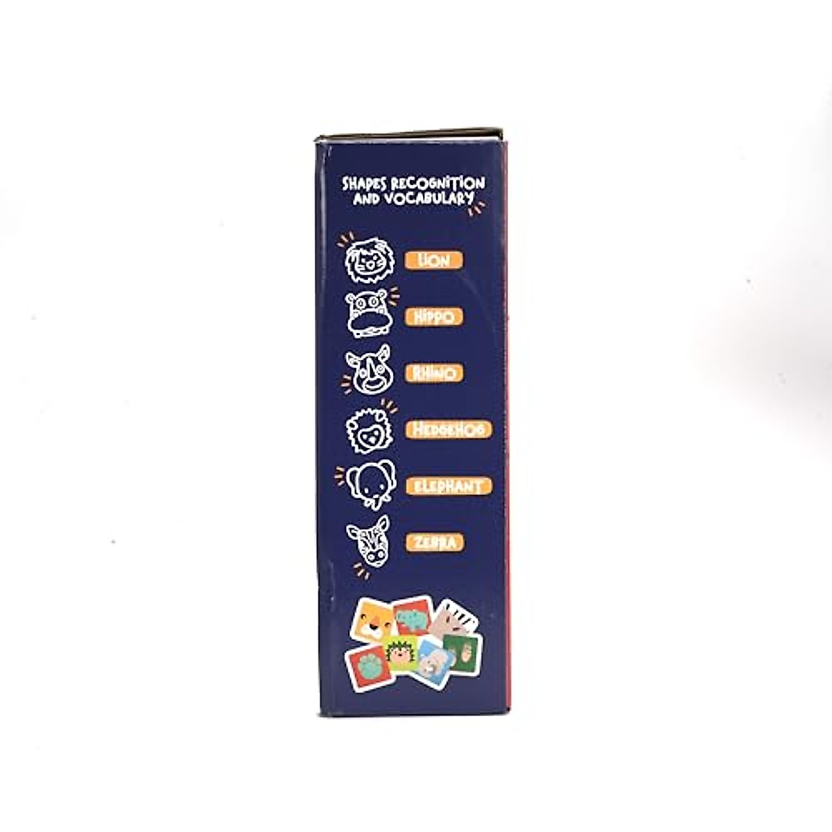 Nene Toys Wooden Block Stacking Game – 4-in-1 Tumble Tower Family Board Game with Building Blocks, Cards and Dice – African Safari Educational Wooden Toy for Kids 3-9 Years Old About Animals