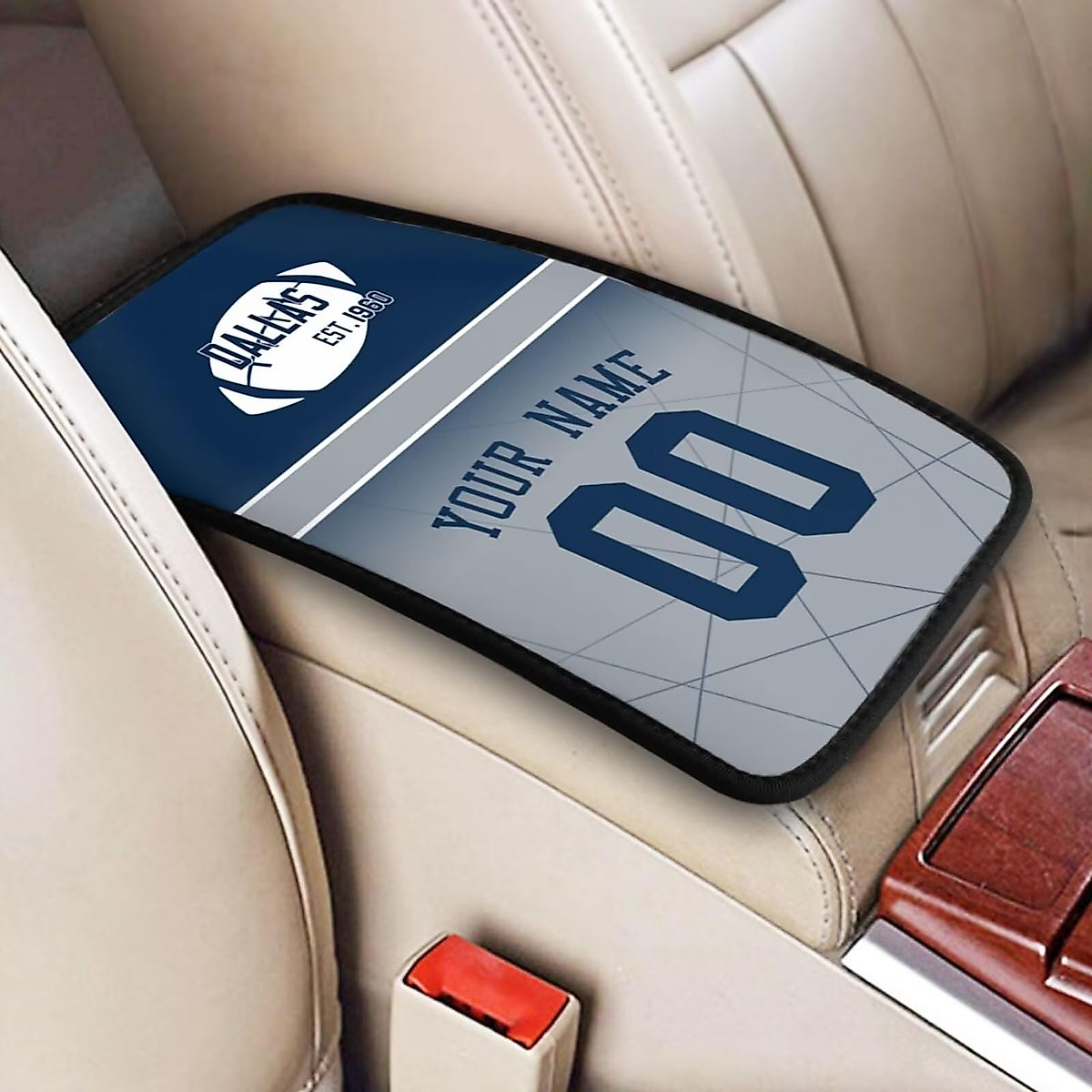 Custom Car Armrest Cover,Car Console Cover Car Accessories,Car Interior Accessories Fit for Most Car