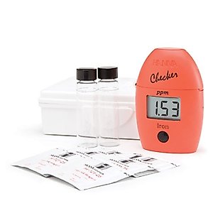 COMBO PACK! Hanna Instruments HI721 Iron Checker HC Handheld Colorimeter 0.00 to 5.00 ppm Range plus (1) HI 721-25 (25 reagents)