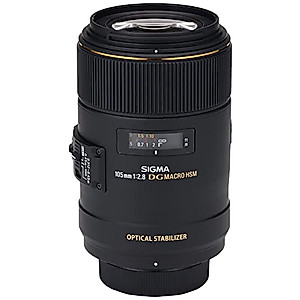 Sigma 258306 105mm F2.8 EX DG OS HSM Macro Lens for Nikon DSLR Camera