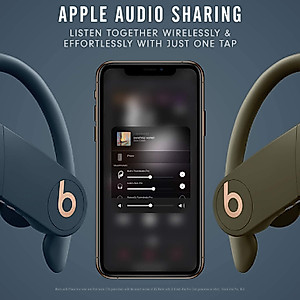 Beats_by_dre Beats Powerbeats Pro Wireless Earbuds - Class 1 in-Ear Bluetooth Headphones with Bonus Cleaning Cloth - Navy (Renewed)