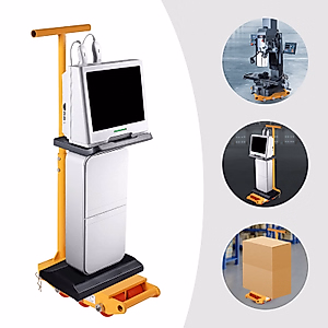 Machine Skates with Handle, 8T Machinery Skate, Machinery Moving Skate, Heavy Duty Machinery Roller Mover with 360° Rotation Cap, Machine Dolly Skate for Industrial Moving Equipment