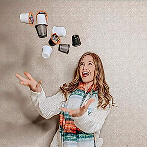 Crazy Cups Flavored Coffee for Keurig K-Cup Machines, Bananas Foster Flambe', Hot or Iced Drinks, 22 Single Serve, Recyclable Pods