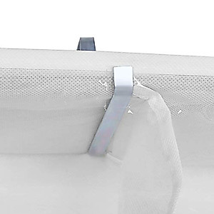 26 Pocket Shoe Organizer, Crystal Clear Over The Door Hanging Closets Storage Bag for Shoes, Sneakers or Accessories(White)