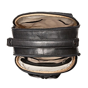 Lady Conceal Concealed Carry Sawyer Leather Backpack (Dusty Black)