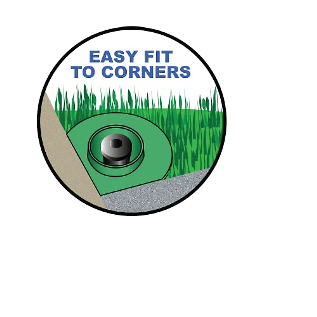 GRASSHOLE - Sprinkler Head Protection (10-Pack) Sprinkler Donut, Lawn Sprinkler Guard, Plastic Donuts for Sprinkler Heads