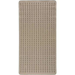 Mainstays Rubber Bath Mat - Taupe, 18 in. x 36 in,Taupe