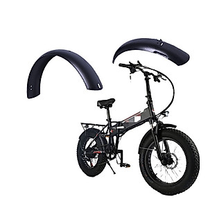 Bike Fender, Portable Bicycle Mudguard,Portable Adjustable Mountain Bike Front and Rear Mud Guard Fenders set, 20 Inch Snowmobile Bike Mudguard Electric Bicycle Fender Aluminum Alloy E-Bike Wings Stro