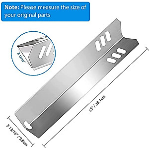 Quickflame Grill Drip Pans Adjustable Grease Tray and Heat Plates Set Fit for DynaGlo, Uniflame, BHG, Backyard Grill Models -(30")