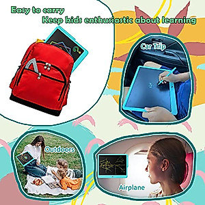 Deecam LCD Writing Tablet Doodle Board, 15inch Large Screen Drawing Pad, Electronic Graphics Tablet Doodle and Scribbler Board Toy Sketch Board Drawing Pad for Kids Boys Girls Adults (Blue)