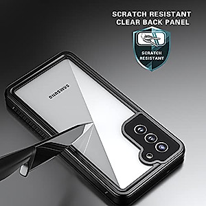 Samsung Galaxy S21 FE 5G Waterproof Case with Built-in Screen Protector Dustproof Shockproof Drop Proof Phone Rugged Full Body Underwater Protective Cover for Samsung Galaxy S21 FE 5G 6.4" Black