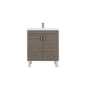 Alya Bath Ripley Bathroom Vanity, 30", Gray