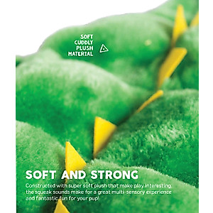 Outward Hound Squeaker Matz Plush Gator Dog Toy, XXL