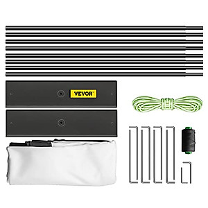 VEVOR Movie Screen with Stand 135inch Portable Projector Screen 16:9 4K HD Wide Angle Projector Screen with Stand Easy Assembly with Storage Bag for Both Indoor and Outdoor Use