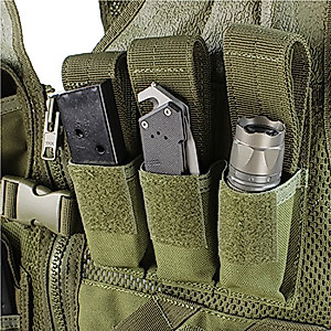 Condor Cross Draw Vest/Tactical Belt (Black, Medium/Large)