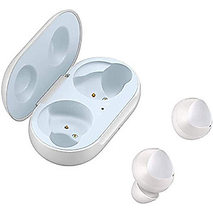 Samsung Galaxy Bud's 2019 White - True Wireless Earbuds with Wireless Qi Slim Pad 18w Fast Charger (Renewed)