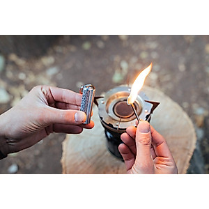 SURVIVE Permanent Match Metal, 2 Pack, Reusable Survival Fire Starter Lighter, Emergency Waterproof Keychain Striker Stick Kit