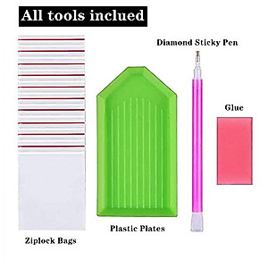 GLT.ETL Diamond Art Painting Kit for Adults & Kids 5D Dots Waterfall Full Drill Round Gem Jewel Nature Water Wheel Fall Picture Wall Home Decoration (11.8 x 15.7 inch)…