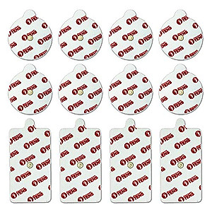 PowerDot 2.0 Compatible Electrodes with Magnetic Connector. 12 Premium PowerDot 2.0 Compatible Replacement Pads (Version 2 - Magnetic)