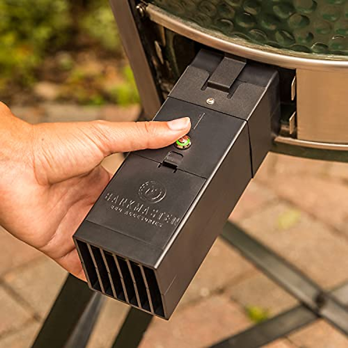 BARKMASTER BBQ ACCESSORIES Charcoal FastStart Blower Fan with Auto Shut-Off - Compatible with The Big Green Egg Line of Smokers - Big Green Egg Accessories